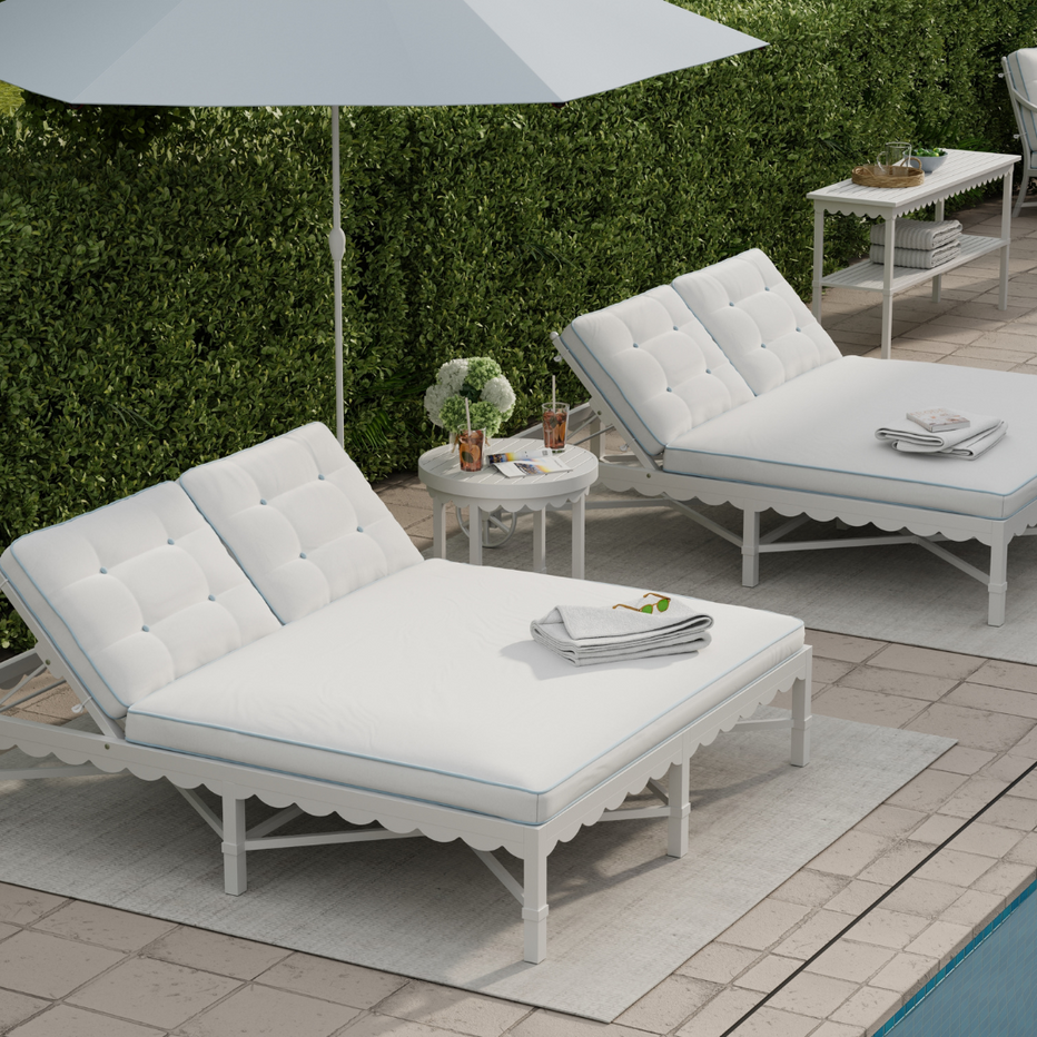 Riviera Outdoor Double Chaise Lounge – HC Luxury Outdoor