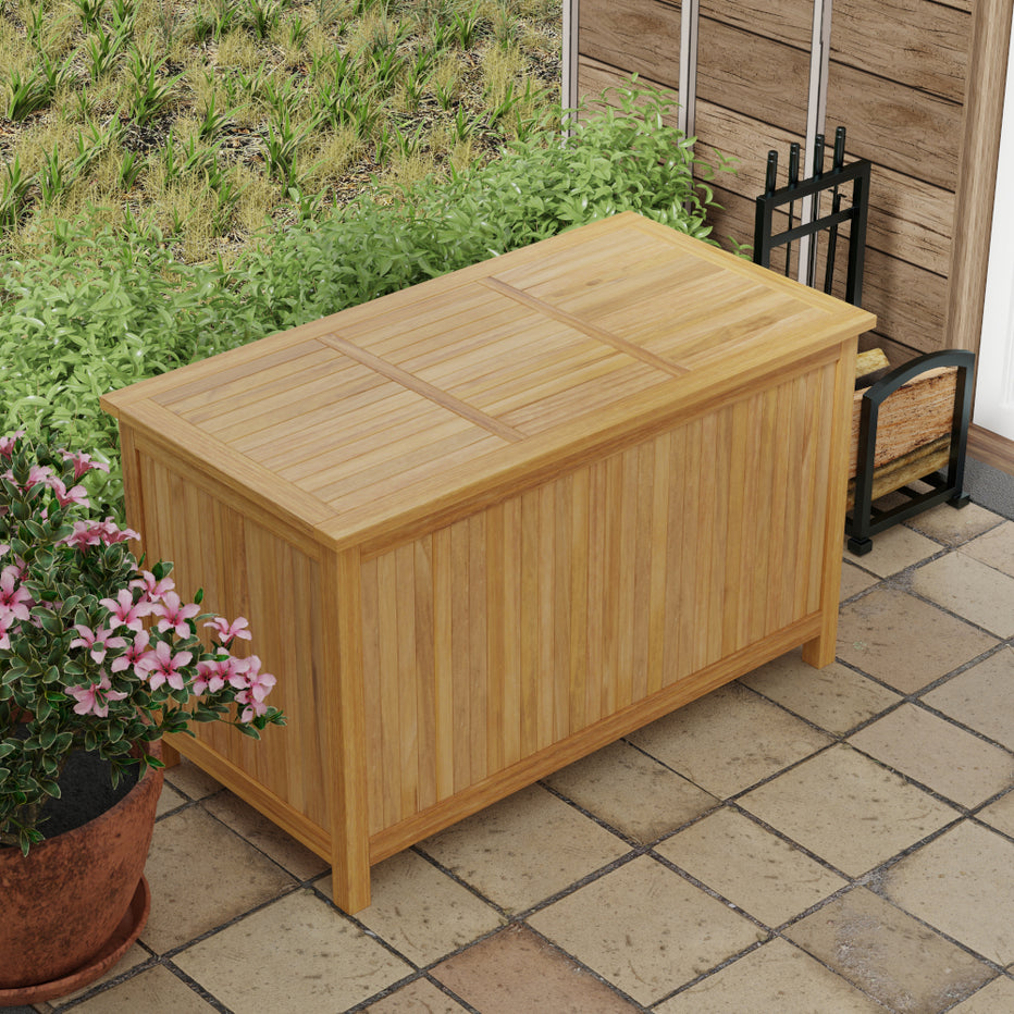 Charleston Outdoor Teak Storage Box – HC Luxury Outdoor