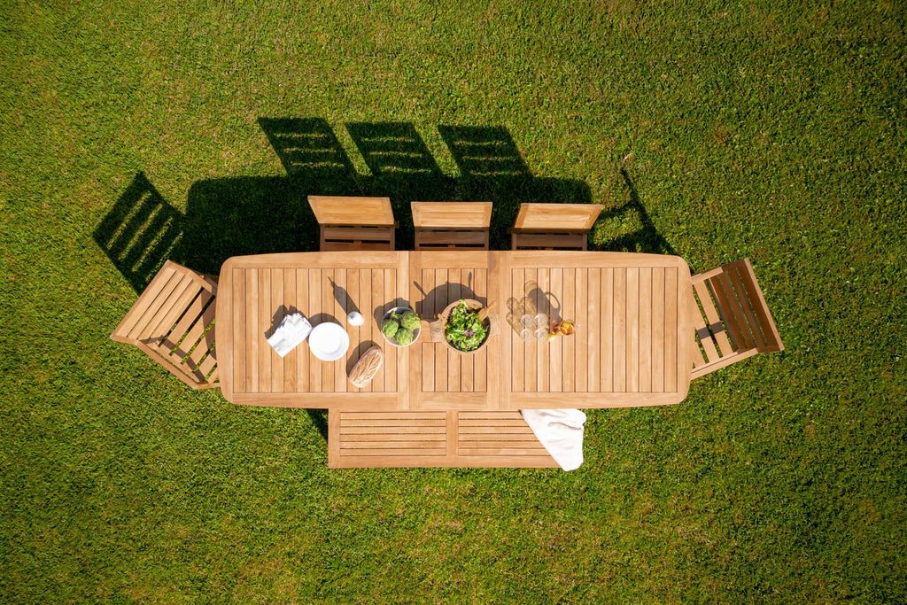 Freeport Outdoor Extension Teak Dining Table - Teak Extension Table ...