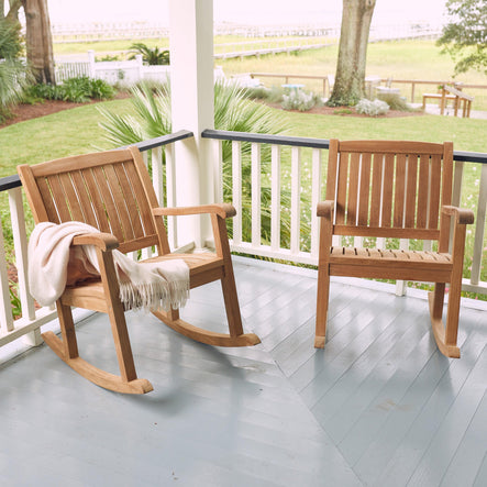 Teak Outdoor Rocking Chair – HC Luxury Outdoor