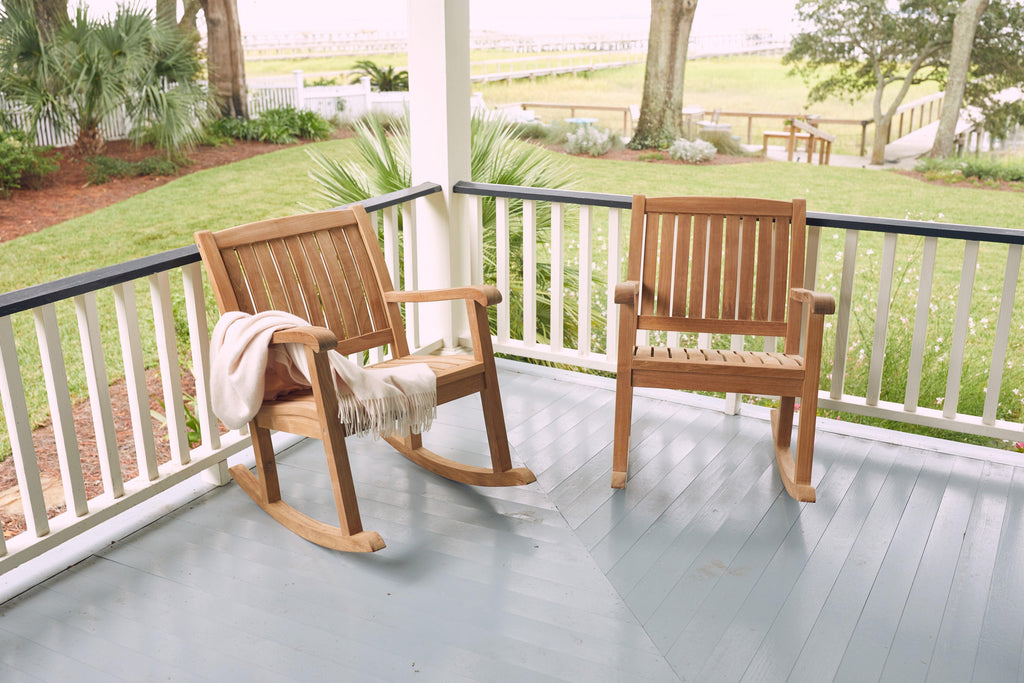 Teak Outdoor Rocking Chair – HC Luxury Outdoor